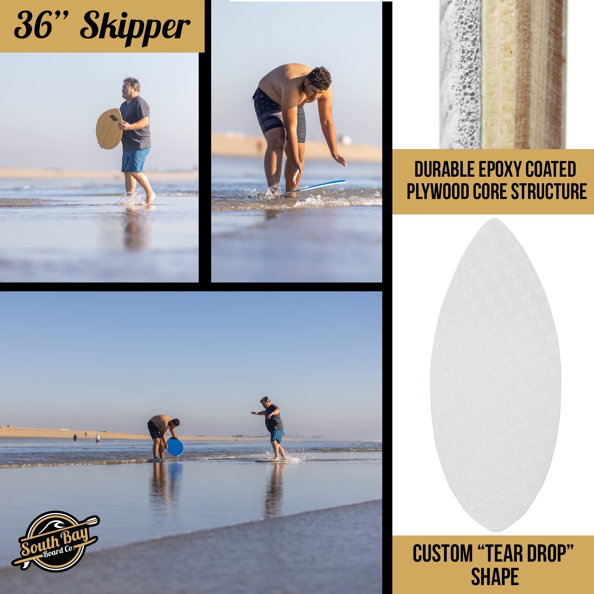 Mua South Bay Board Co. - 41" / 36” Skipper Skimboard - Beginners Skim ...
