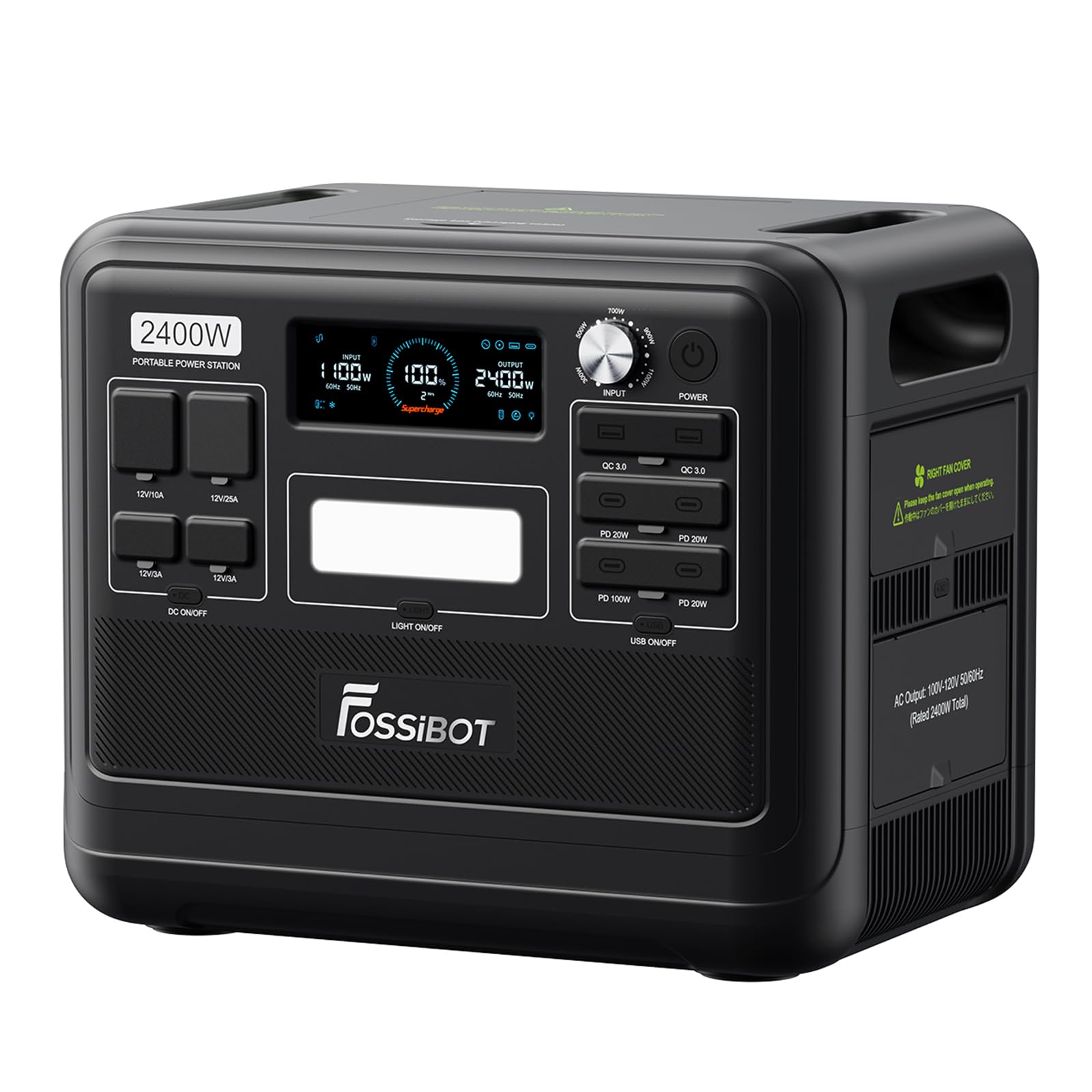 Mua FOSSiBOT F2400 Portable Power Supply, Large Capacity, Long Life, 15 Years, Iron Phosphate ...