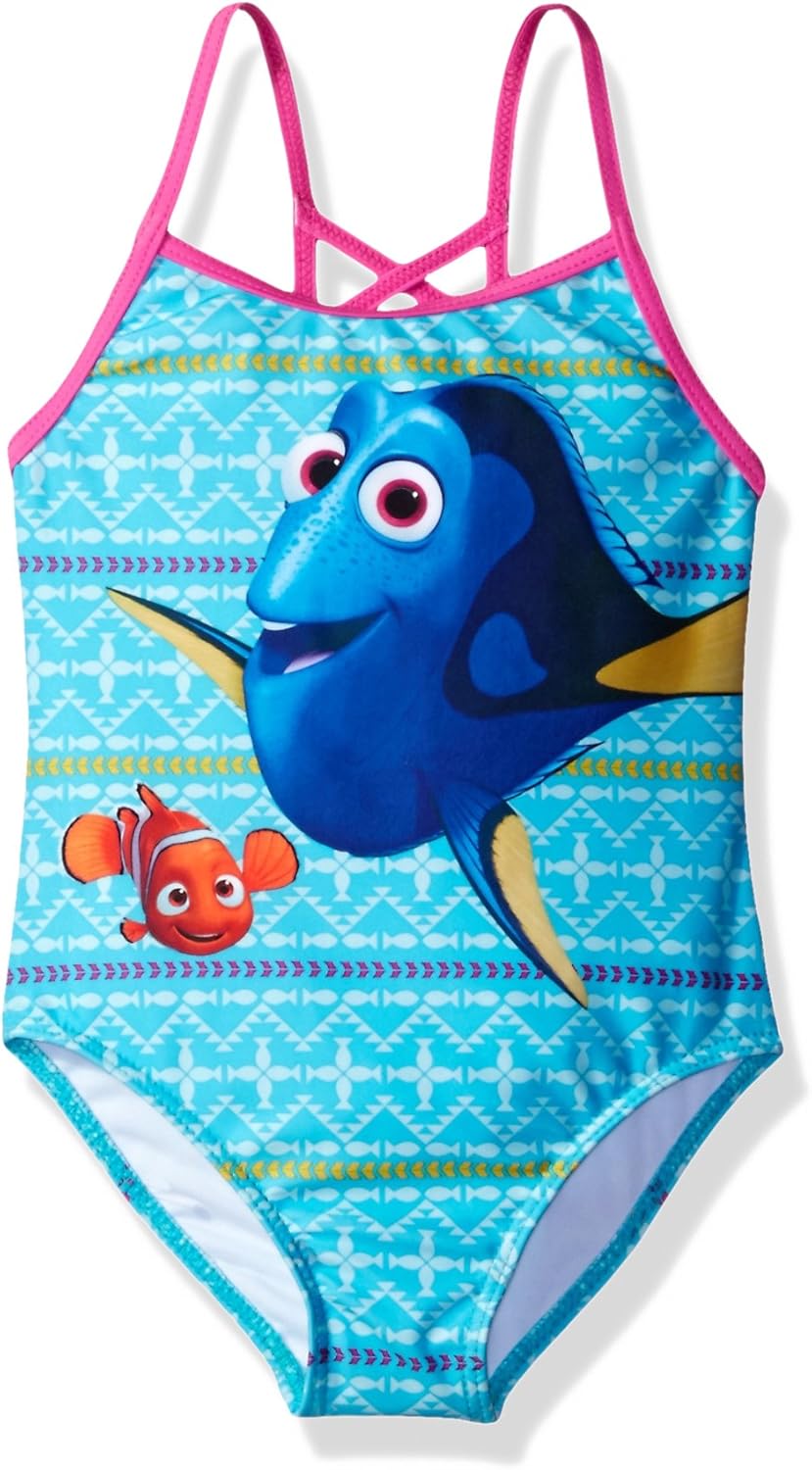 Amazon.com: Disney Big Girls' Finding Dory Swimsuit, Blue, 4: Clothing