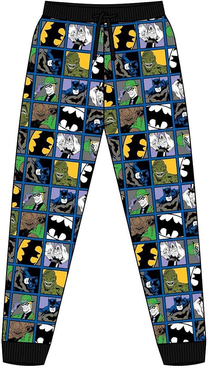 Mens Batman Villains Cuffed Lounge Pants Pyjama Bottoms Pyjamas Multi ...