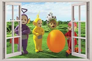 Teletubbies 3D Window Decal Wall Sticker Home Decor Art Mural Kids ...