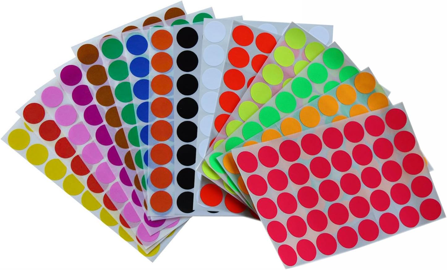 Amazon.com : Royal Green Round dot Stickers Colored Labels 19mm 3/4 ...