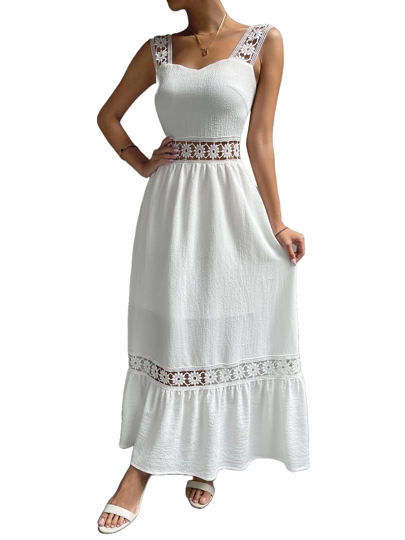 SISKIN Summer Maxi Bodycon Dress for Women,Casual Dresses,Elegant Flowy ...