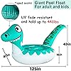 TURNMEON Giant Dinosaur Inflatable Pool Float Ride-on with Handles ...