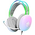 Game Punk Nova Light Translúcido RGB Gaming Headset – Compatible con PC ...
