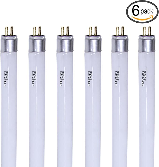 TriGlow (Pack of 6) F54T5/850/HO 54-Watt T5 High Output 5000K Super ...