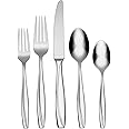 Amazon.com: Oneida Camlynn Mirror 45 Piece Casual Flatware Set, 18/0 Stainless, Service for 8 ...