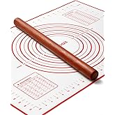Amazon.com: ESDOPA Classic Wood Rolling Pin - Wooden Rolling Pins for ...
