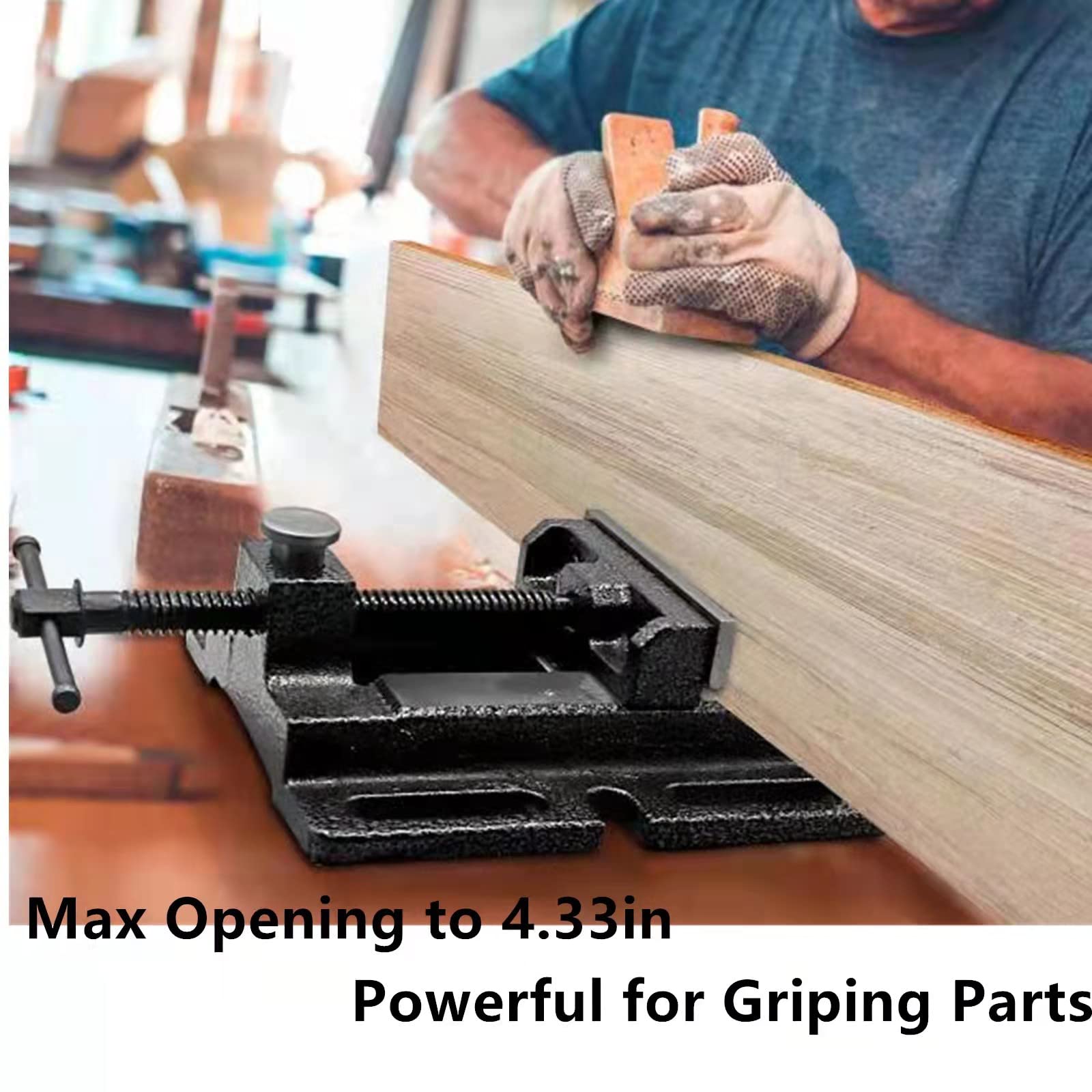 Mua Drill Press Vise, 3'' Jaw Capacity, Quick Release Clamp-on Vise ...