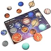 Amazon.com: Atoylink Wooden Solar System Puzzle for Toddlers Planet ...