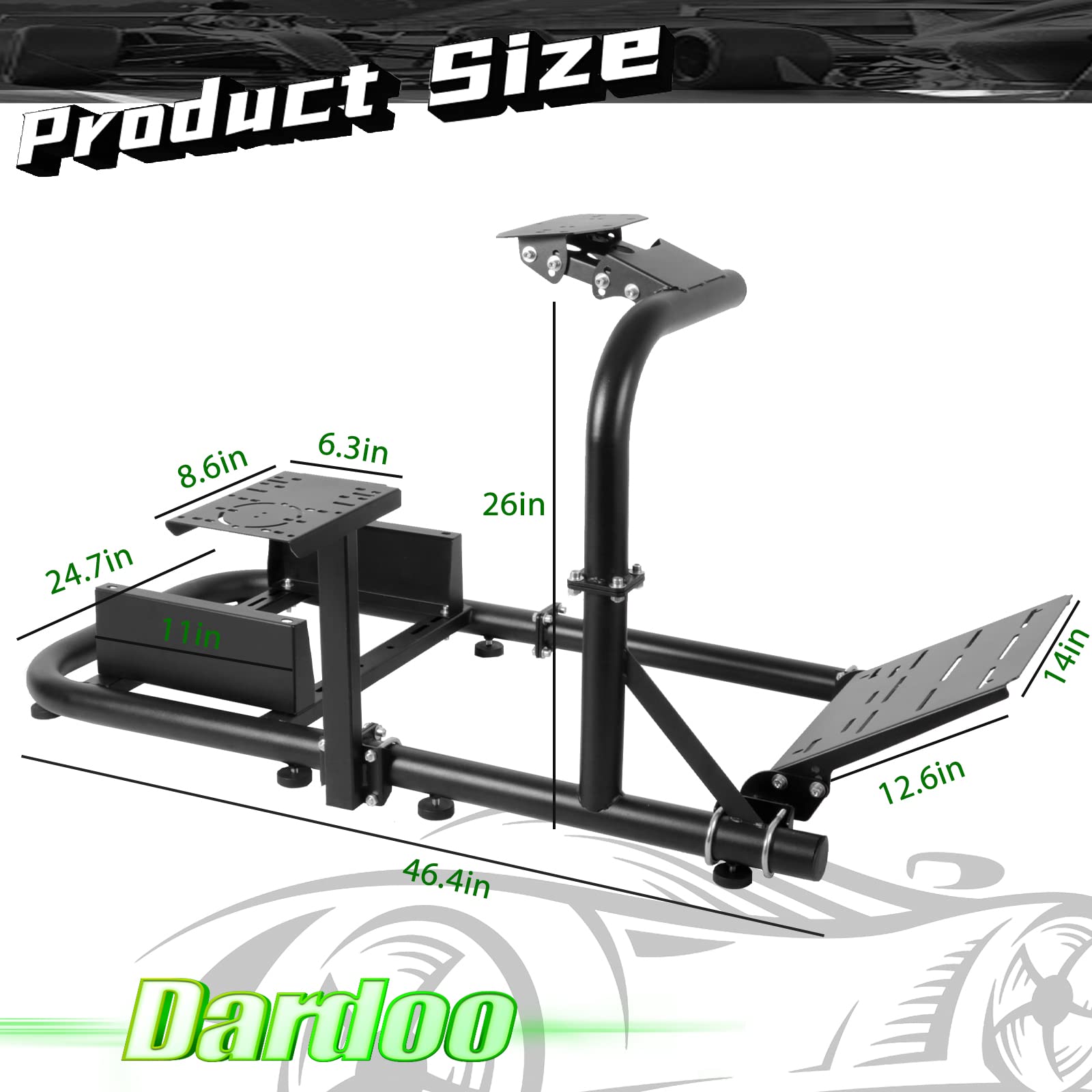 Mua Dardoo Racing Simulator Cockpit Frame Compatible with Logitech G25 ...