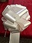 Amazon.com: Wedding White Pull String Bows - 8 Inch Wide 20 Loops Large ...