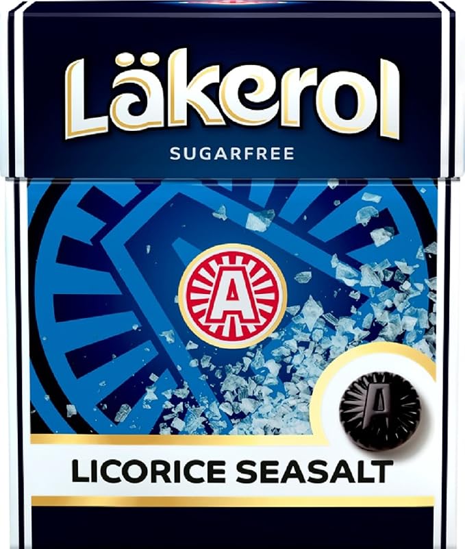 Läkerol (Lakerol) Licorice Seasalt - Swedish Liquorice Sugar Free ...