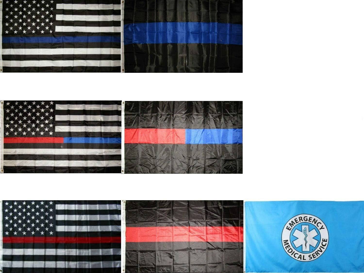 Amazon.com : Moon 3x5 3x5 Wholesale Police Fire Dept. Fighter EMS First ...