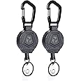 Amazon.com : Bolt Dropper Retractable Key Rings - Heavy Duty Key ...