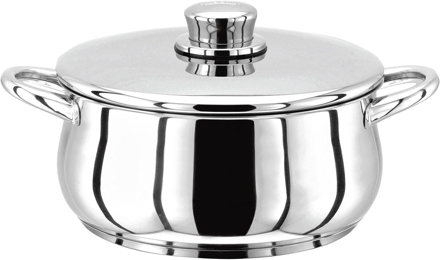 Stellar 1000 Stainless Steel Casserole Pan and Lid (22CM): Amazon.co.uk ...