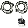 Amazon.com: Xotic Tech 2pcs D1S D3S Xenon Light Bulbs Holder Clip Rings ...