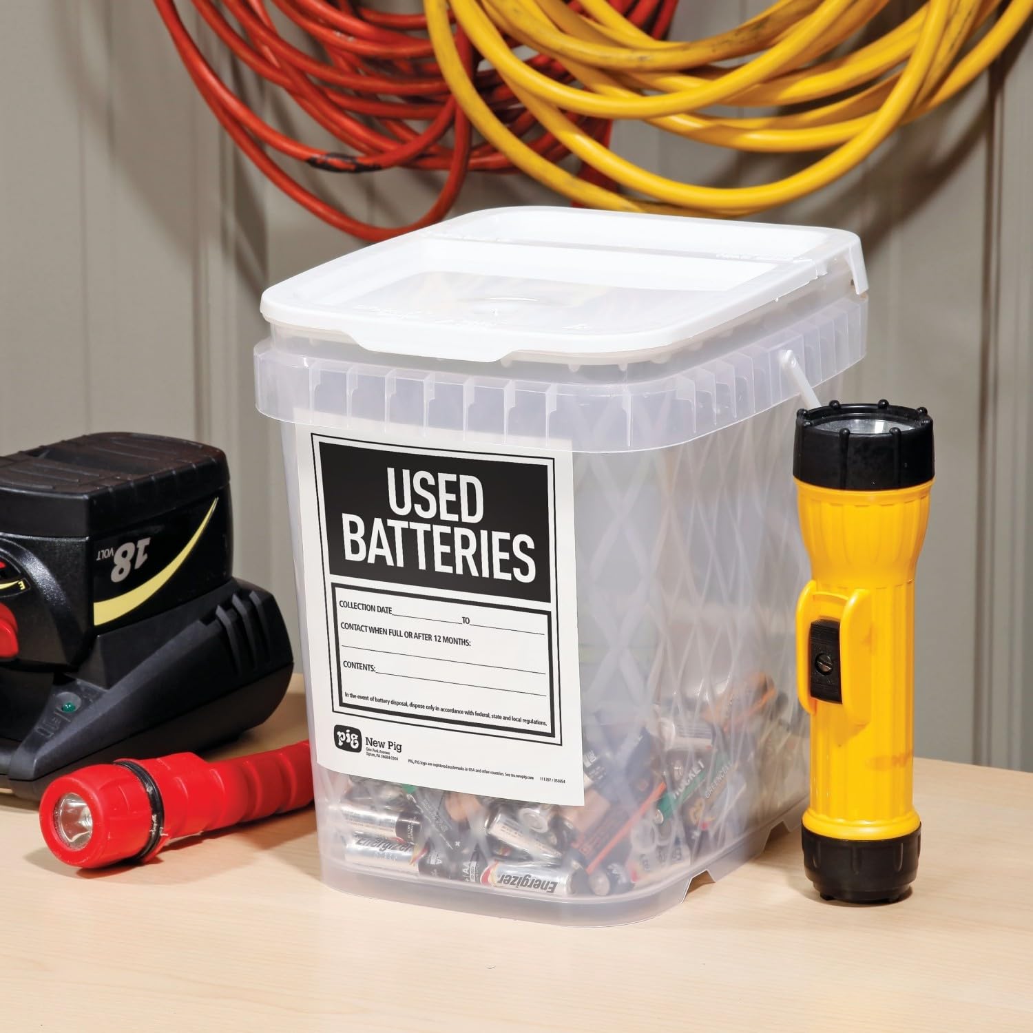 Mua New Pig Battery Disposal Container | Used Dry-Cell Battery Storage ...