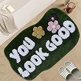 Amazon.com: ELDONE You Look Good Bath Mat - Pink Bathroom Rugs Non Slip Washable, Preppy ...