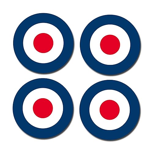 British RAF Air force Roundel vinyl sticker decal 86mm - 2 off: Amazon ...