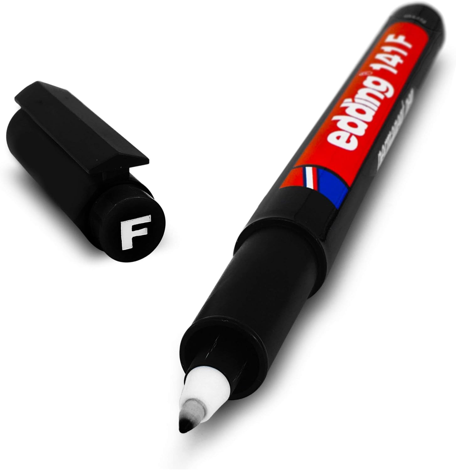 Edding 141F Permanent Pen - Fine 0.6mm Nib - Single Black: Amazon.co.uk ...