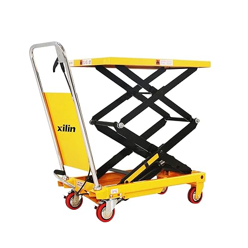 Xilin Lift Table Cart Double Scissor Platform Truck Manual Scissor ...