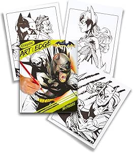Amazon.com: Art with Edge Crayola, Batman Collection Adult Coloring ...