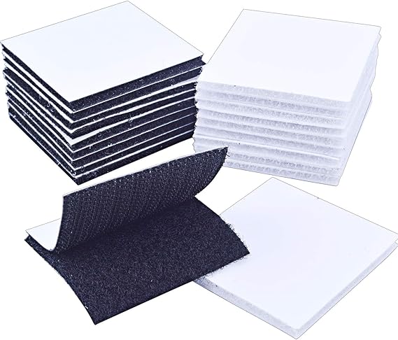 20 Pieces Double Sided Sticky Pads, Heavy Duty Hook and Loop Tape ...