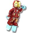 Amazon.com: LEGO Superheroes: Iron Man Silver Hexagon on Chest and ...