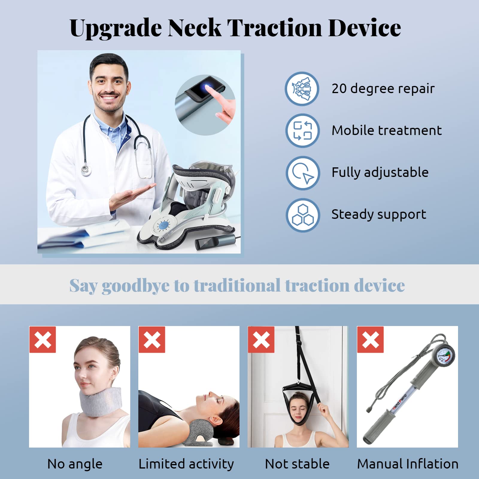 Mua Neck Traction Device, Electric Air Pump Cervical Traction Device ...