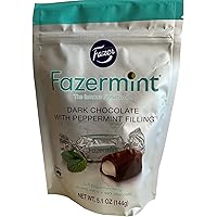 Amazon.com: Fazermint Dark Chocolate Peppermint Creams Box 5.3 oz, Made ...