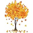 Amazon.com: Tree Wall Stickers,Leaf Wall Stickers Fall Maple Leaf ...
