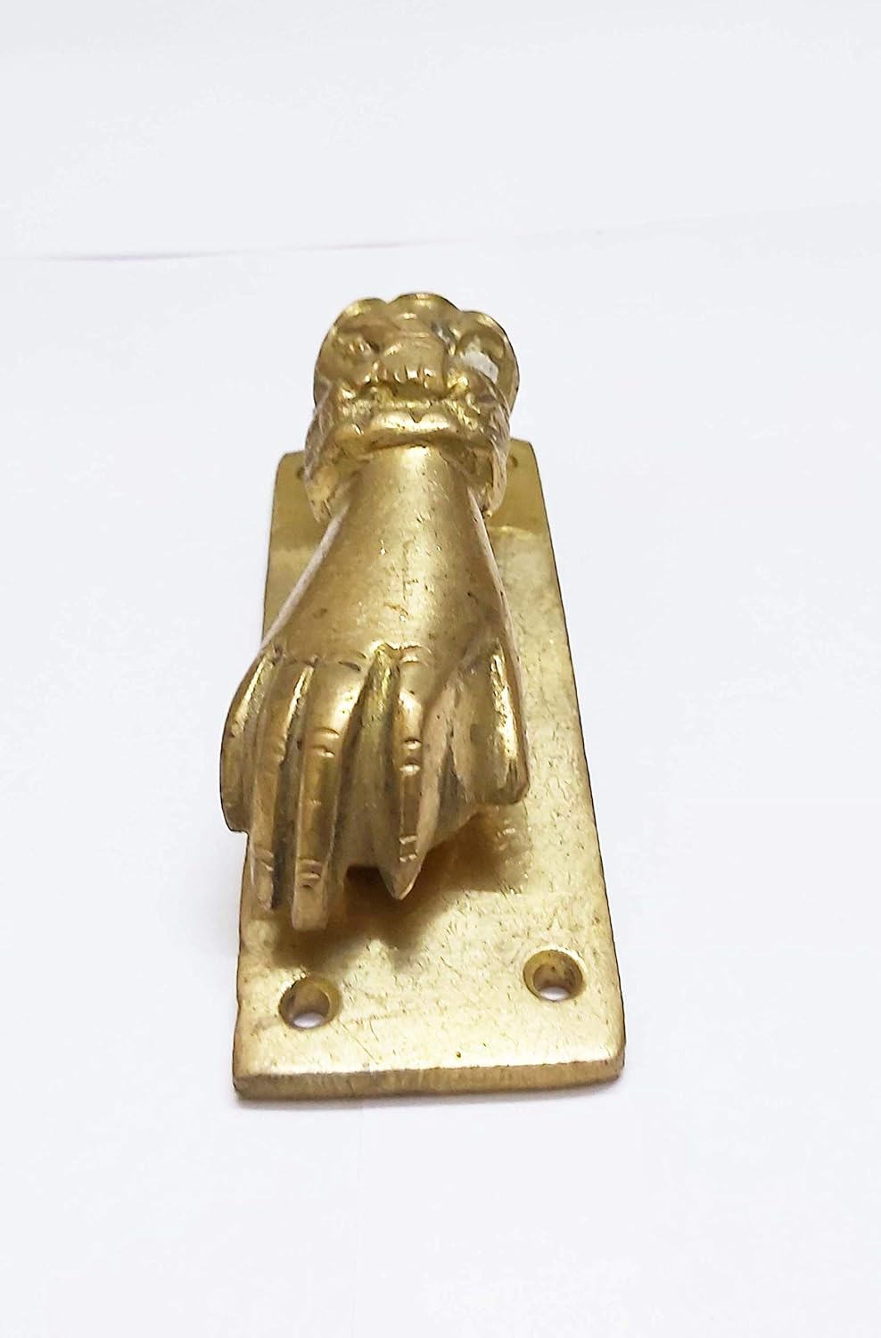 Door Knocker Brass Door Knocker Handle: A Hand Shaped Small Brass Door ...