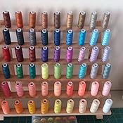 Amazon.com: US Art Supply Premium Beechwood 60-Spool Sewing ...