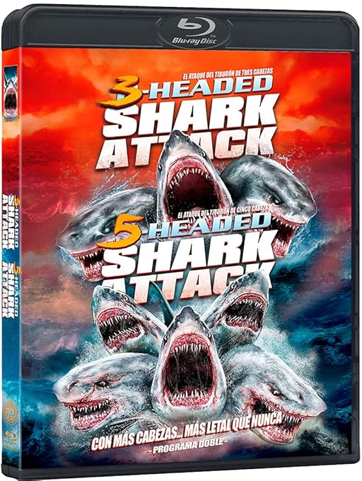 Pack 3-Headed Shark Attack + 5-Headed Shark Attack Blu-ray: Amazon.es ...