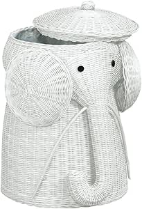 Amazon.com: Home Decorators Collection Rattan Elephant Hamper, 22" Hx14 ...
