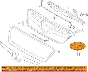 Amazon.com: Subaru 93013FJ040 Ornament F SIX: Automotive