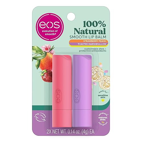 eos Super Soft Shea Lip Balm - Strawberry Peach and Toasted Marshmallow ...