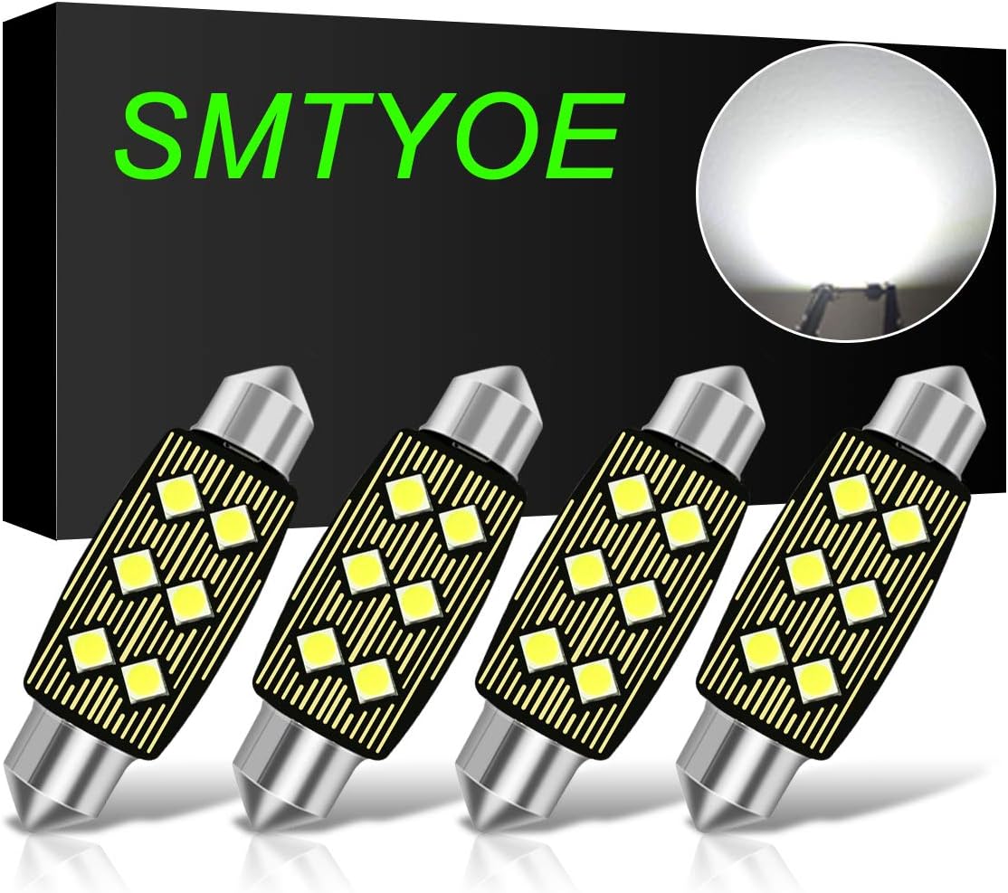 Amazon.com: SMTYOE Extremely Bright 578 LED Bulb 41mm 42mm 212-2 211-2 ...