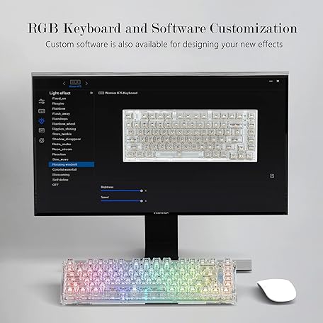 Mua Womier 75% Percent Keyboard, Gasket Mount Mechanical Gaming Keyboard, 82 Keys Wired Custom ...