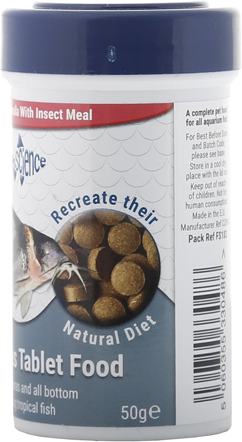 FishScience Corydoras Tablet 50g Fish Science Food Corys Catfish Bottom ...