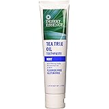 Amazon.com: Desert Essence Tea Tree Oil Toothpaste - Mint - 6.25 Ounce ...