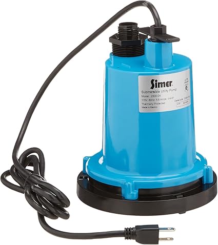 Simer 2300 1/4 HP Submersible Utility Pump, Sump Pumps - Amazon Canada