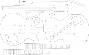 Electric Guitar Routing Template - LP : Musical Instruments