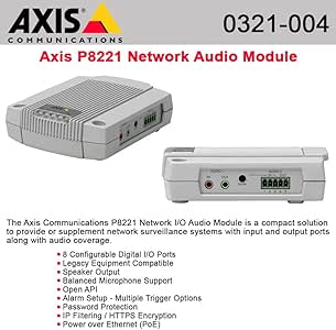 Amazon.com: Axis AXIS P8221 Network I/O Audio Module - CE9837 ...