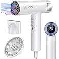 Amazon.com : Blow Dryer,110000RPM High-Speed Brushless Motor, Fast-Drying Negative Ions ...