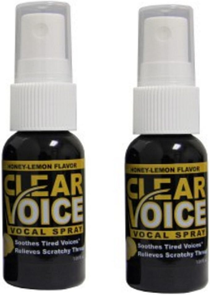 Amazon.com: Clear Voice Vocal Spray Honey Lemon -1 fl oz 2 Pack ...
