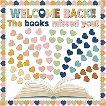 Classroom Bookshelf 76PCS Boho Reading Bulletin Board Set Read ...