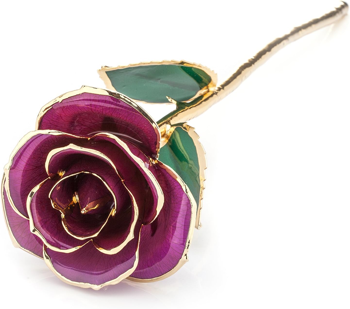 24k Gold Rose, Real Rose Gold Plated Eternal Rose Flower, Birthday ...