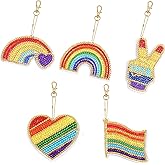 Amazon.com: Diamond -Painting- Art Keychains, 10 Pcs DIY Diamond - Art ...